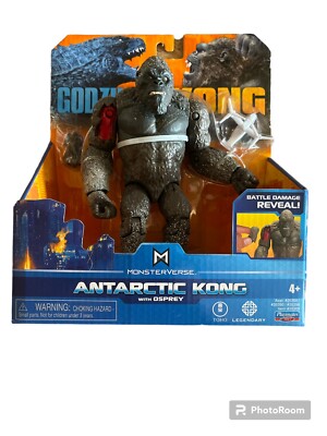 Playmates Toys Monsterverse Godzilla vs Kong 6" Antarctic Kong with ...