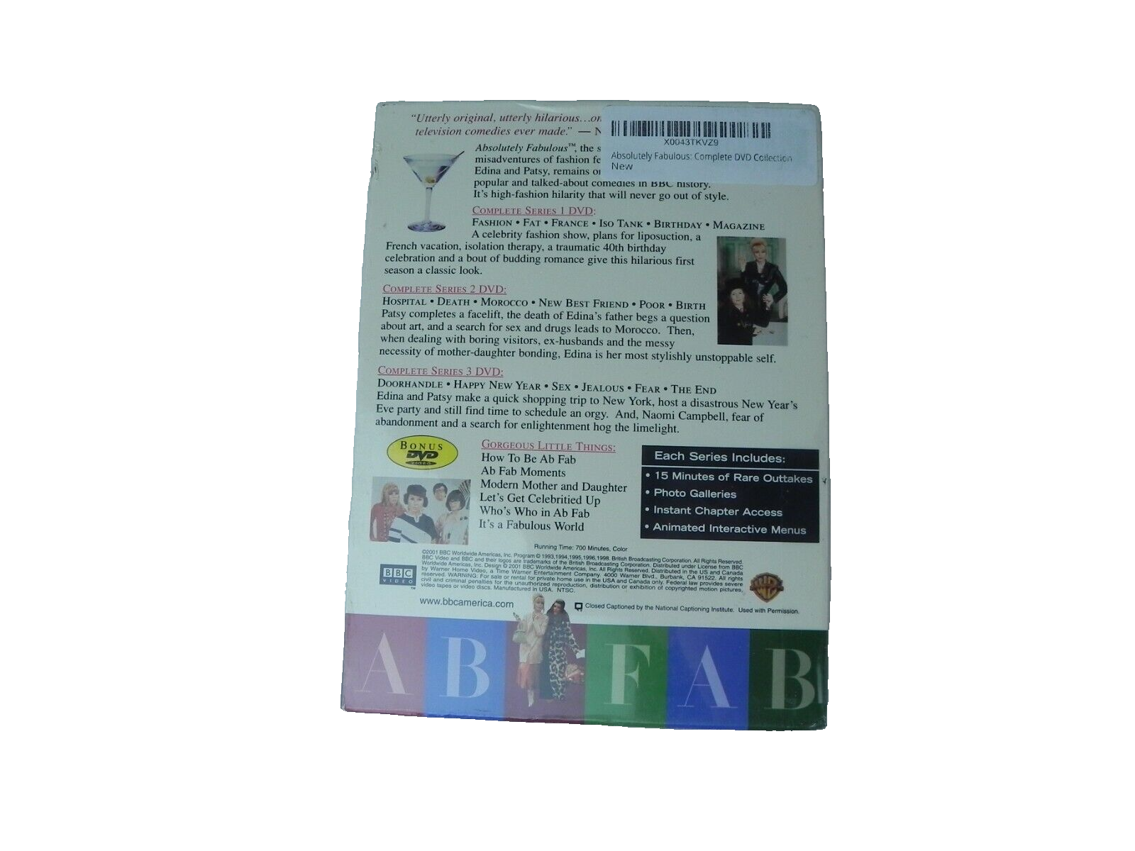 Absolutely Fabulous - The Complete Collection: Series 1-3 (DVD, 2001, 4 ...