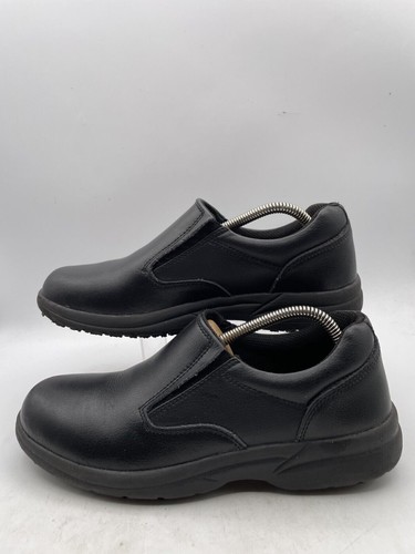 Safetstep Slip-On Loafers Men's Sz 7 Black Faux Slip Resistant Casual ...