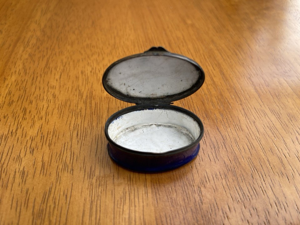 Antique Bilston / Battersea Enamel Georgian Pill / Patch Box c1780 ...