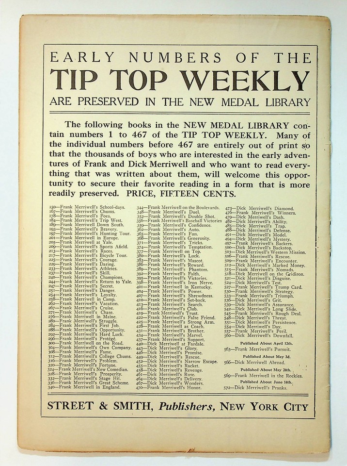 Tip Top Weekly #739 GD 1910 Low Grade | eBay