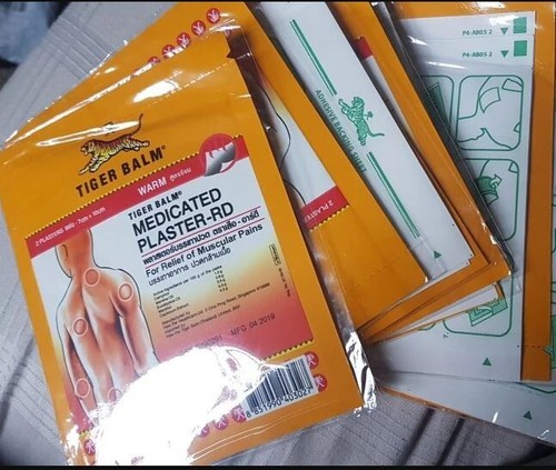 3 Packs Genuine Tiger Balm Pain Relieving Plaster Heat Patch 7x10CM ...