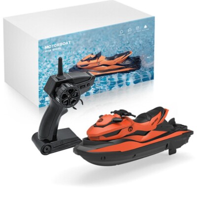 Mini RC Jet Ski 2.4G 50 Meter Remote Control Distance Summer Water ...
