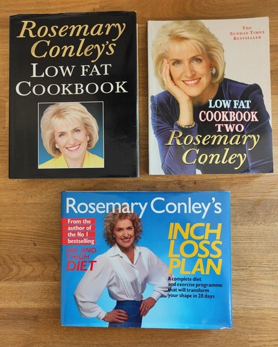 BOOK - Bundle Of X3 Rosemary Conley Low Fat Health Cookbooks PB HB ...