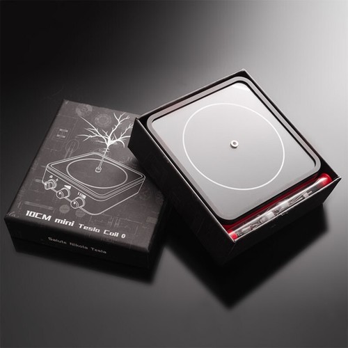 Black Music Tesla Coil 10 Mini 0-100W Musical Coil Touchable Lightning ...