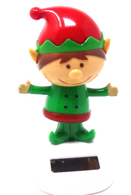 New Solar-Powered Dancing Christmas Elf | eBay