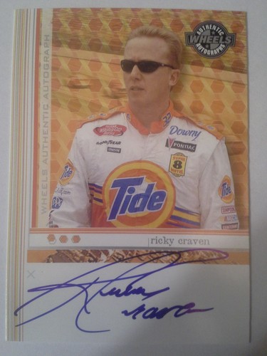 2004 Wheels RICKY CRAVEN #32 Tide On Card Certified Autograph Nascar | eBay