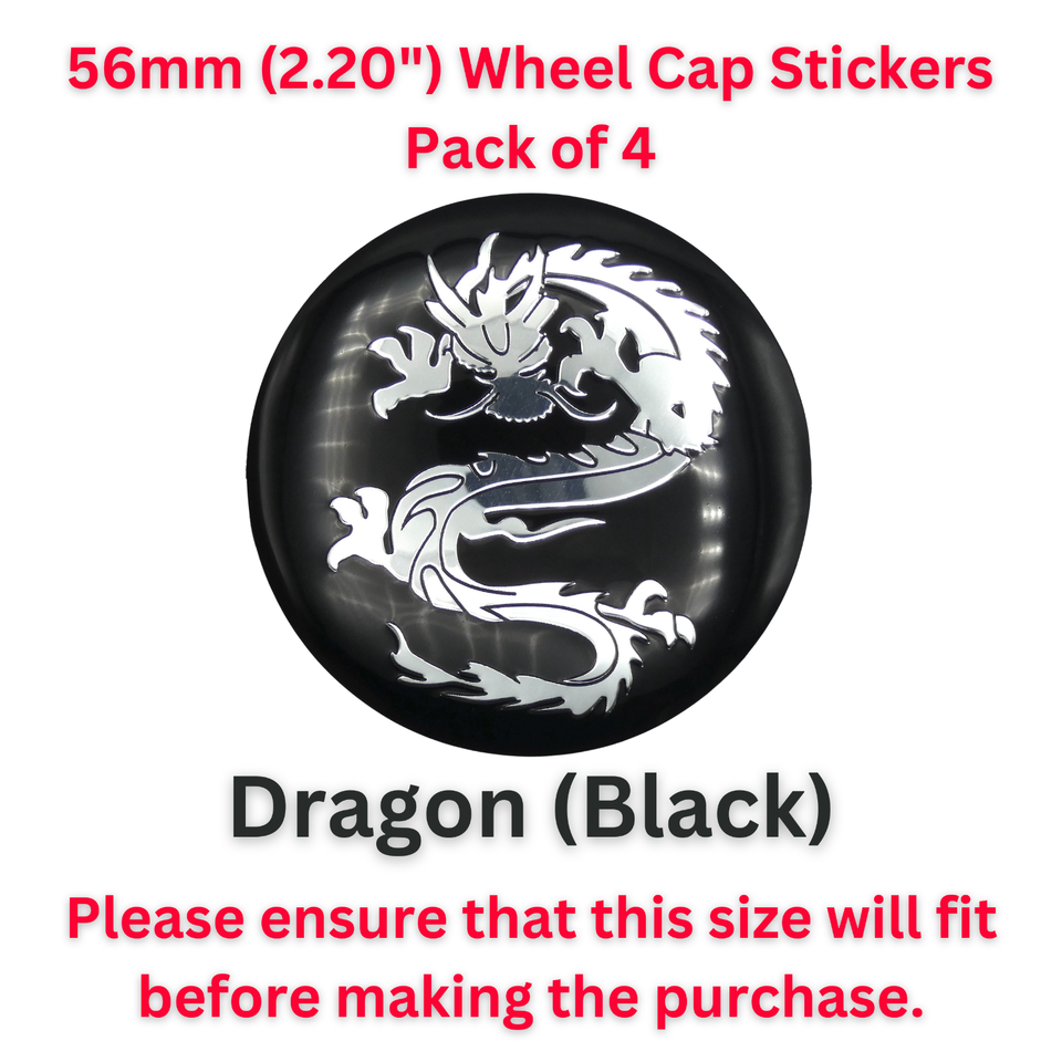 4 Pack Wheel Center Cap Decals Emblems Sticker 56mm 2.20" CHOOSE YOUR ...