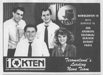 1987 KTEN OKLAHOMA TV NEWS AD ~ TEXOMALAND'S LEADING NEWS TEAM | eBay