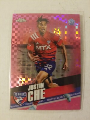 2022 Topps Chrome MLS - Pink X-Fractor #157 Justin Che (RC) | eBay