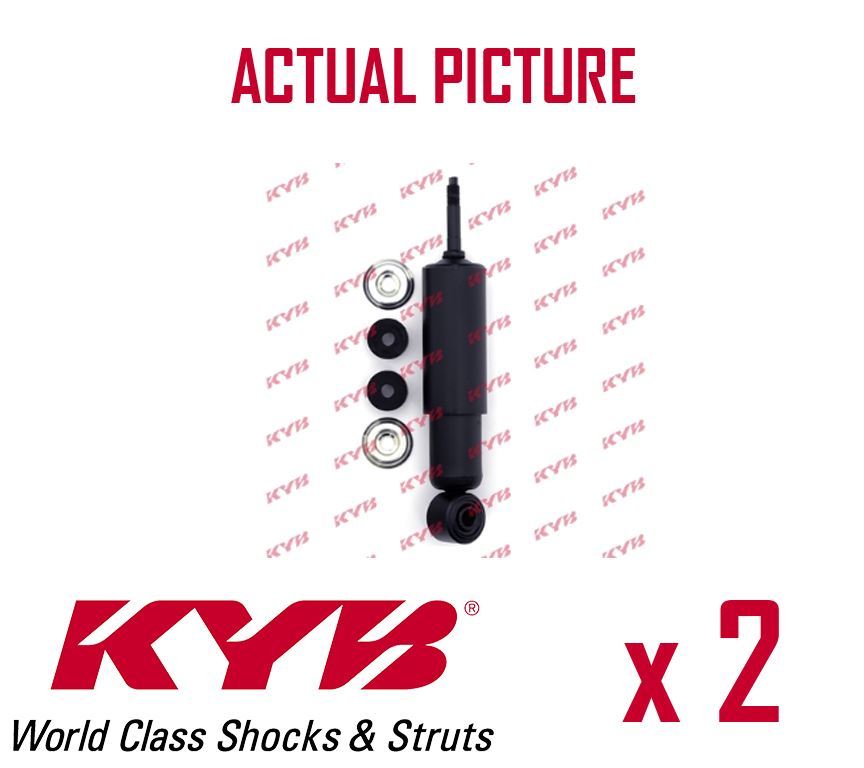 2 x NEW KYB FRONT AXLE SHOCK ABSORBERS PAIR STRUTS SHOCKERS OE QUALITY ...