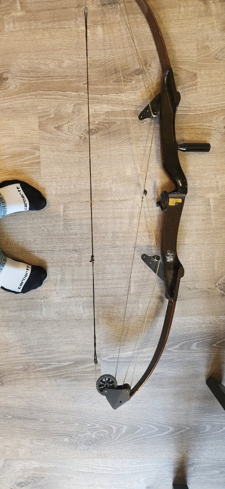 Vintage Bear, Black Bear Compound Hunting Bow, DL 28” 50lbs, 36” length ...