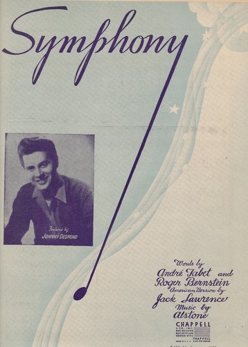 Symphony by Alstone/AndreTabet/Roger Bernstein -1945 Vintage Sheet ...