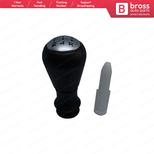 5 Speed Gear Shift Stick Knob Adapter 2403AP Chrome For Peugeot 106 206 ...