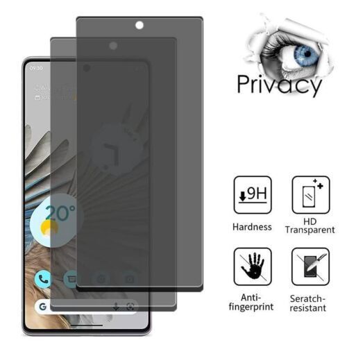 2x Anti-Spy Privacy Tempered Glass Screen Protector For Google Pixel 7 ...