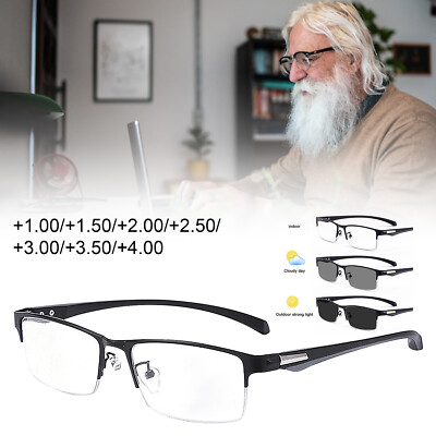 Multifocal Progressive Varifocals Aviator Photochromic Reading Glass +1 ...