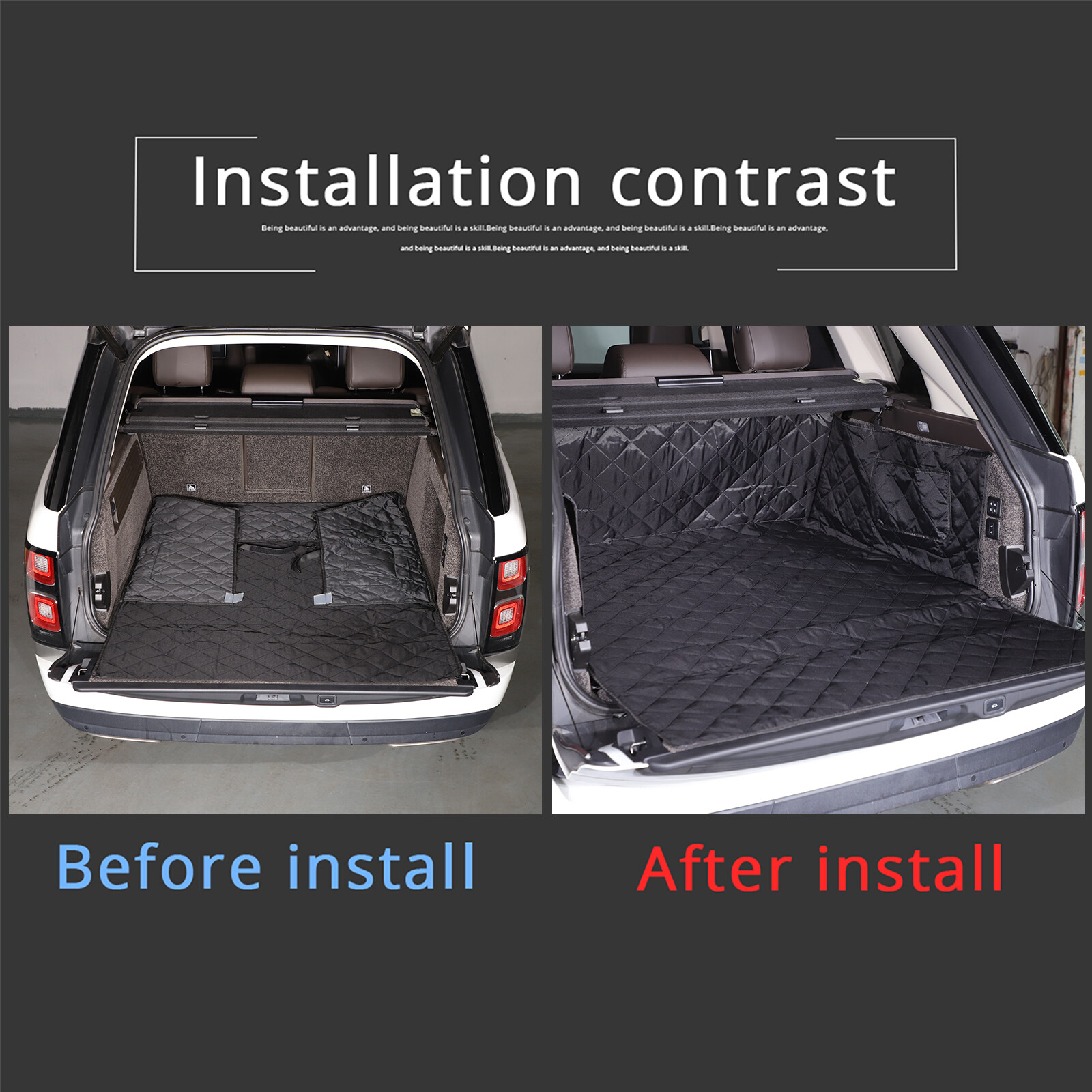 Dog Car Trunk Mat Hammock Pet Seat Cover Für Land Rover Range Rover ...