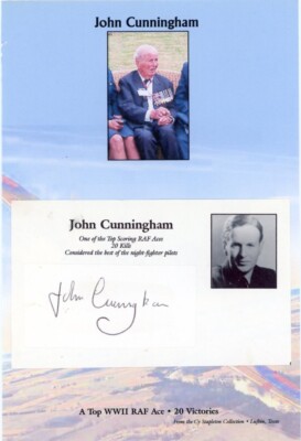 John Cunningham- Signed Card with a B&W and Colored Photograph | eBay