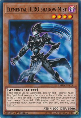 Elemental HERO Shadow Mist Common Legendary Hero Decks YuGiOh Card ...