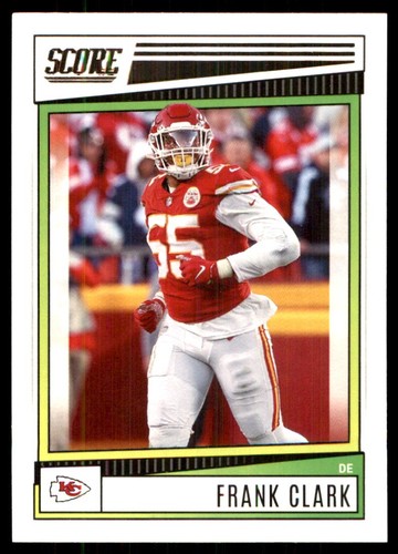 Frank Clark 2022 Score #118 Chiefs NFL READ FREE SHIPPING AutographDen ...
