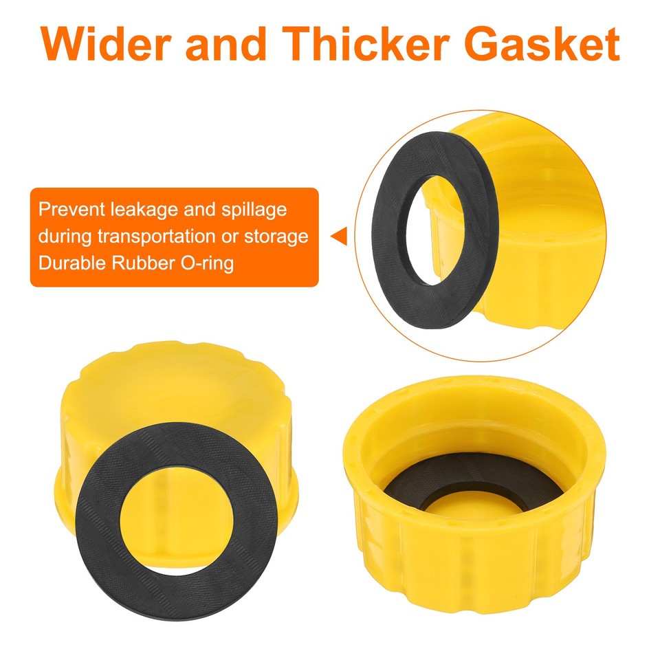3pcs Gas Can Cap, Coarse Thread Gas Cap Replacement for Gasoline Gas ...