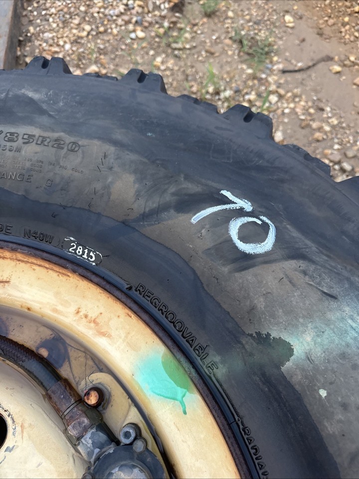 (4) 395/85R20 Good Year Military LMTV Truck Tires & Wheels 2015 Dates ...