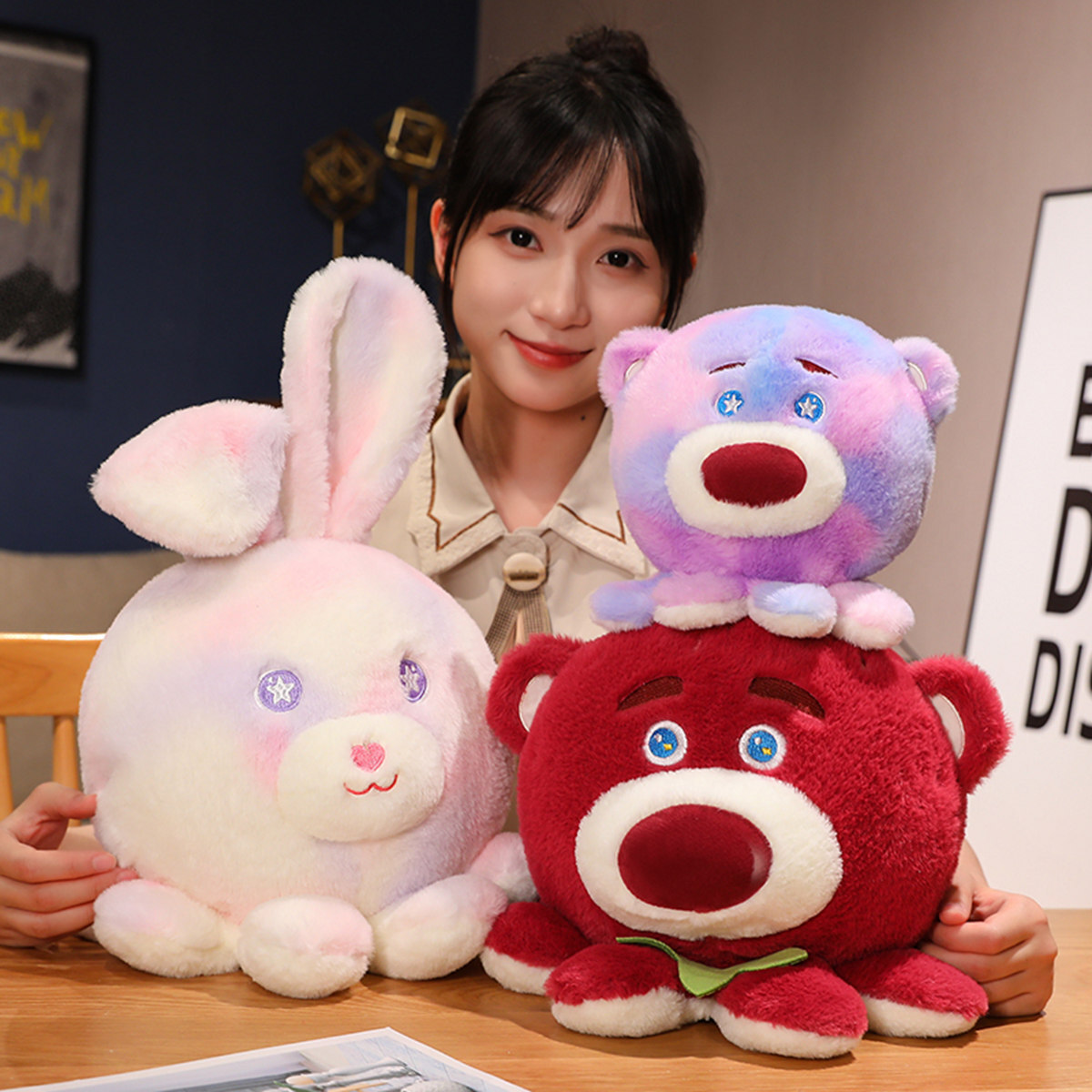 Fluffy Octopus Plushie Toy For Kids Living Room Ornament Female ...