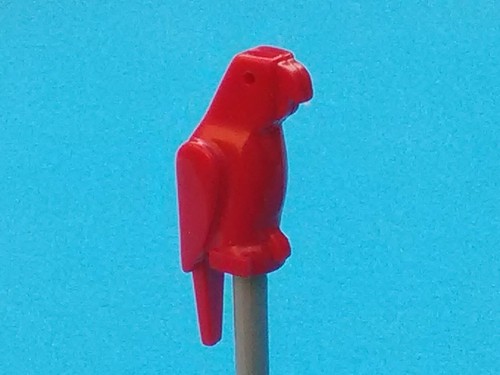 LEGO Minifigure Accessory ~ RED PARROT BIRD ANIMAL PET ~ Part 2546 ...