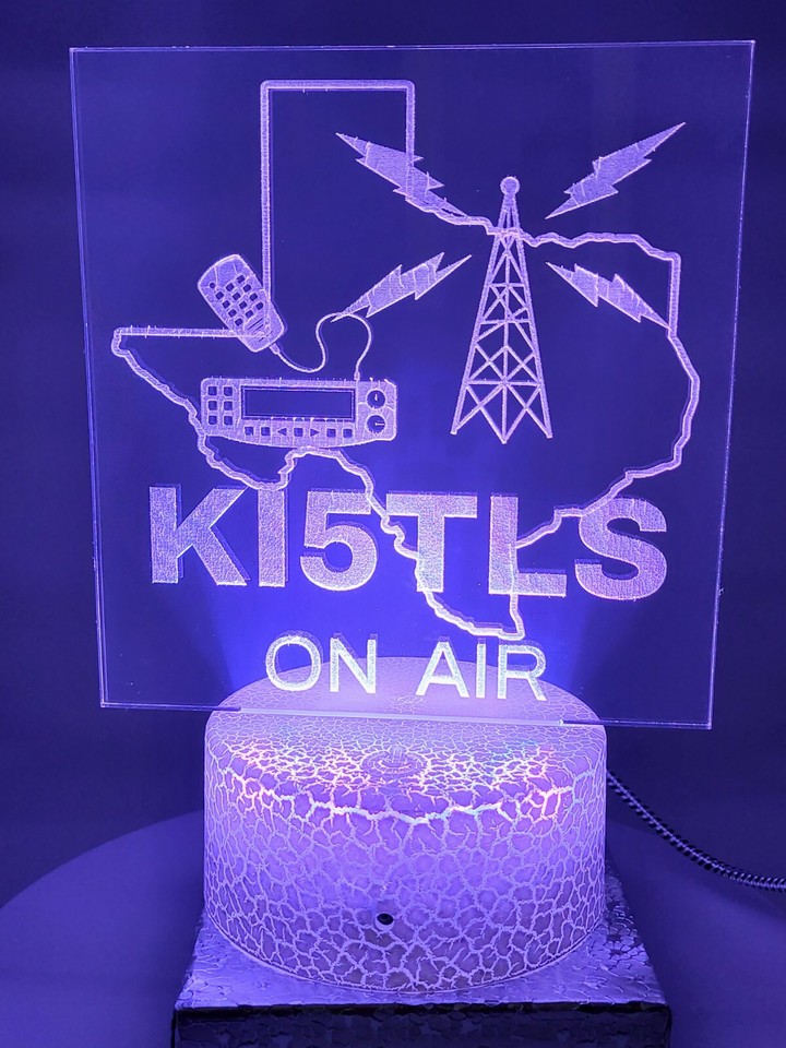 Personalized Ham Radio Custom Call Sign LED Light, Night Light | eBay