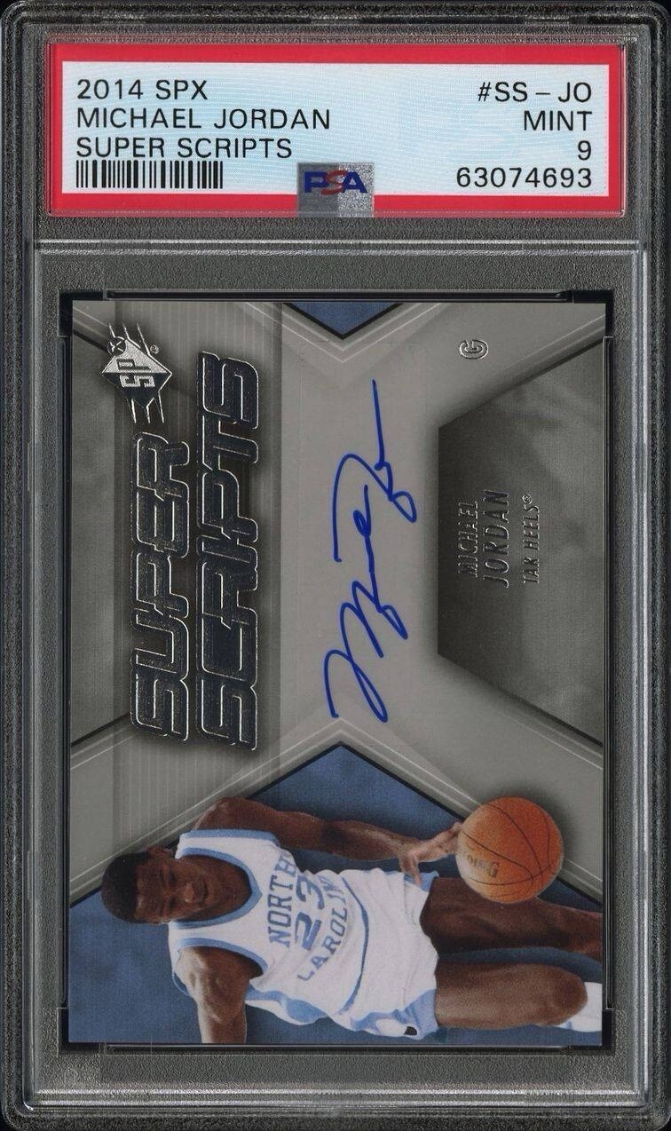 2014 SPX Michael Jordan Super Scripts Auto PSA 9 POP 1 Bulls | eBay