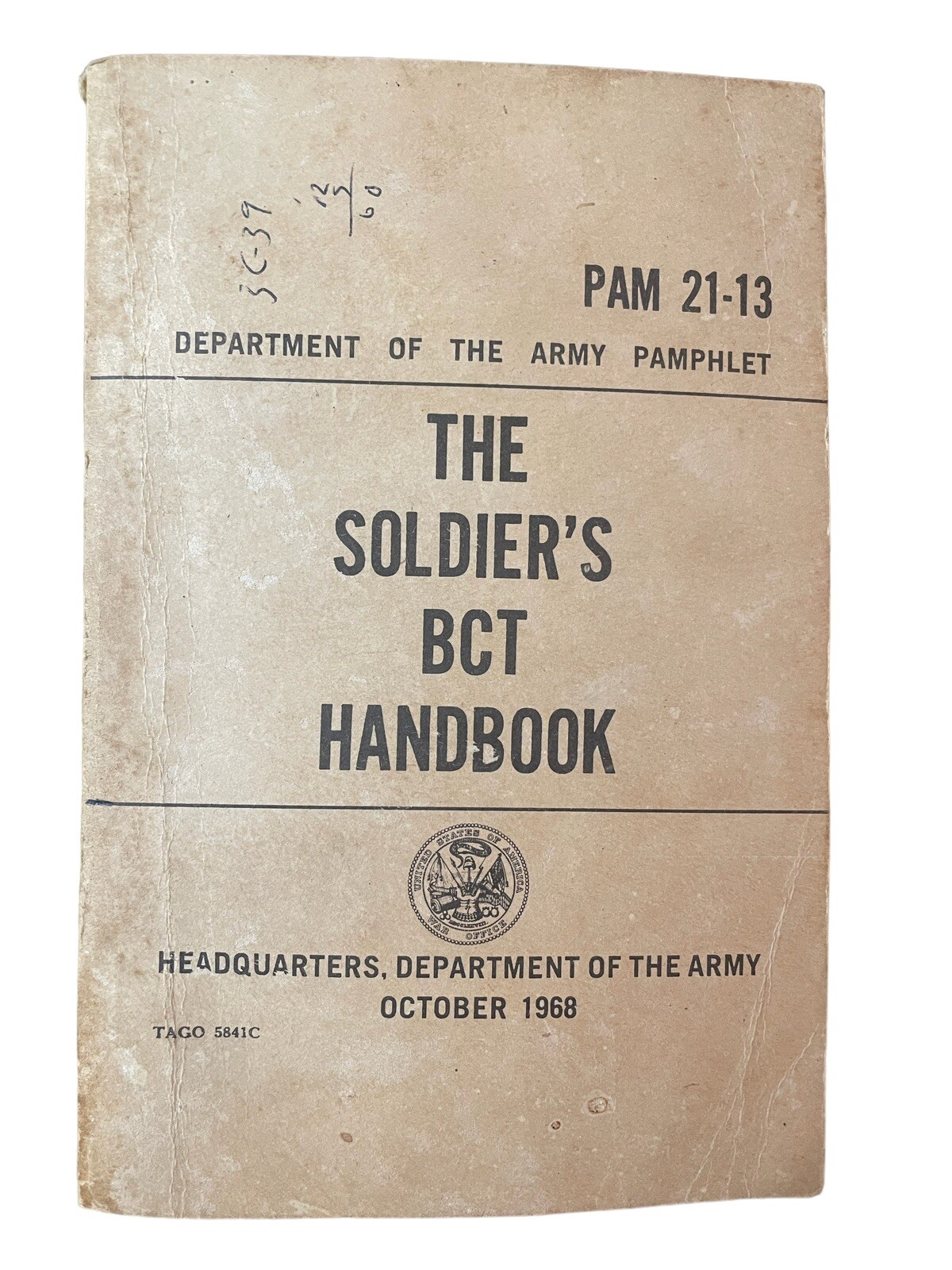 Vintage The Soldier's BCT Handbook Army Pamphlet PAM 21-13 - Oct 1968 ...