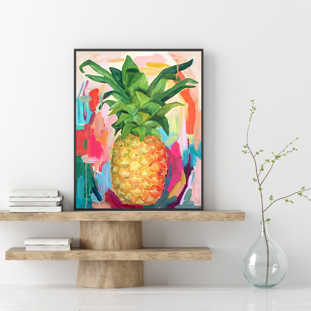 Pineapple Fruit Diamond Painting Full Round Drill Rhinestone Mosaic ...