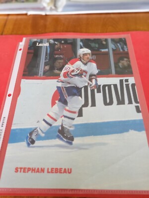 STEPHAN LEBEAU POSTER COLOR 8 BY 11 inches MONTREAL CANADIENS LE LUNDI ...