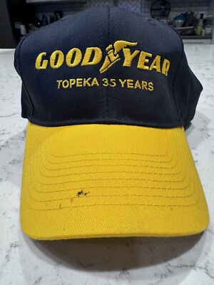 VTG GoodYear Tire Topeka Plant 35 Year Employee Hat SnapBack Otto Cap ...
