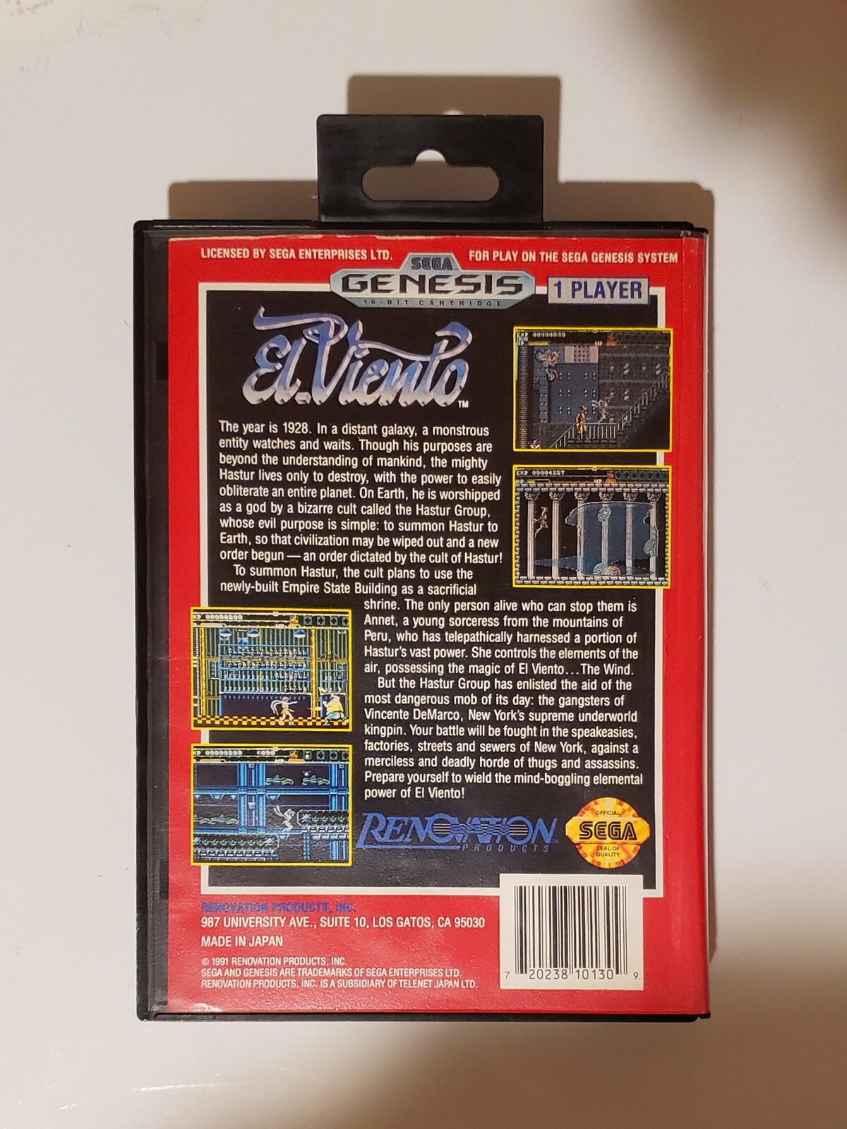 El Viento Sega Genesis with case and instruction manual Tested CIB | eBay