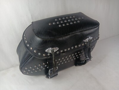 HARLEY 09-17 HERITAGE SOFTAIL STUDDED CONCHO LEATHER RH ONLY SADDLEBAG ...