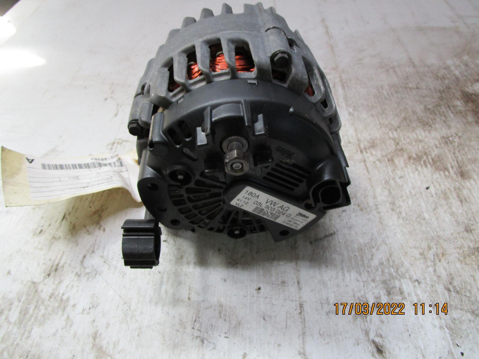 VOLKSWAGEN TRANSPORTER ALTERNATOR DIESEL, 2.0, T5, 03/10-06/15 10 11 12 ...