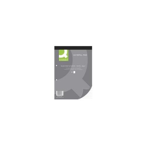 KF02228 Q Connect Refill Pad A4 Ruled Feint and Margin Punched 80 leaf ...