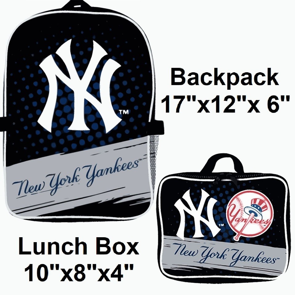 New York Yankees Mojo NFL Licensed Laptop Backpack w Insulated Lunch ...