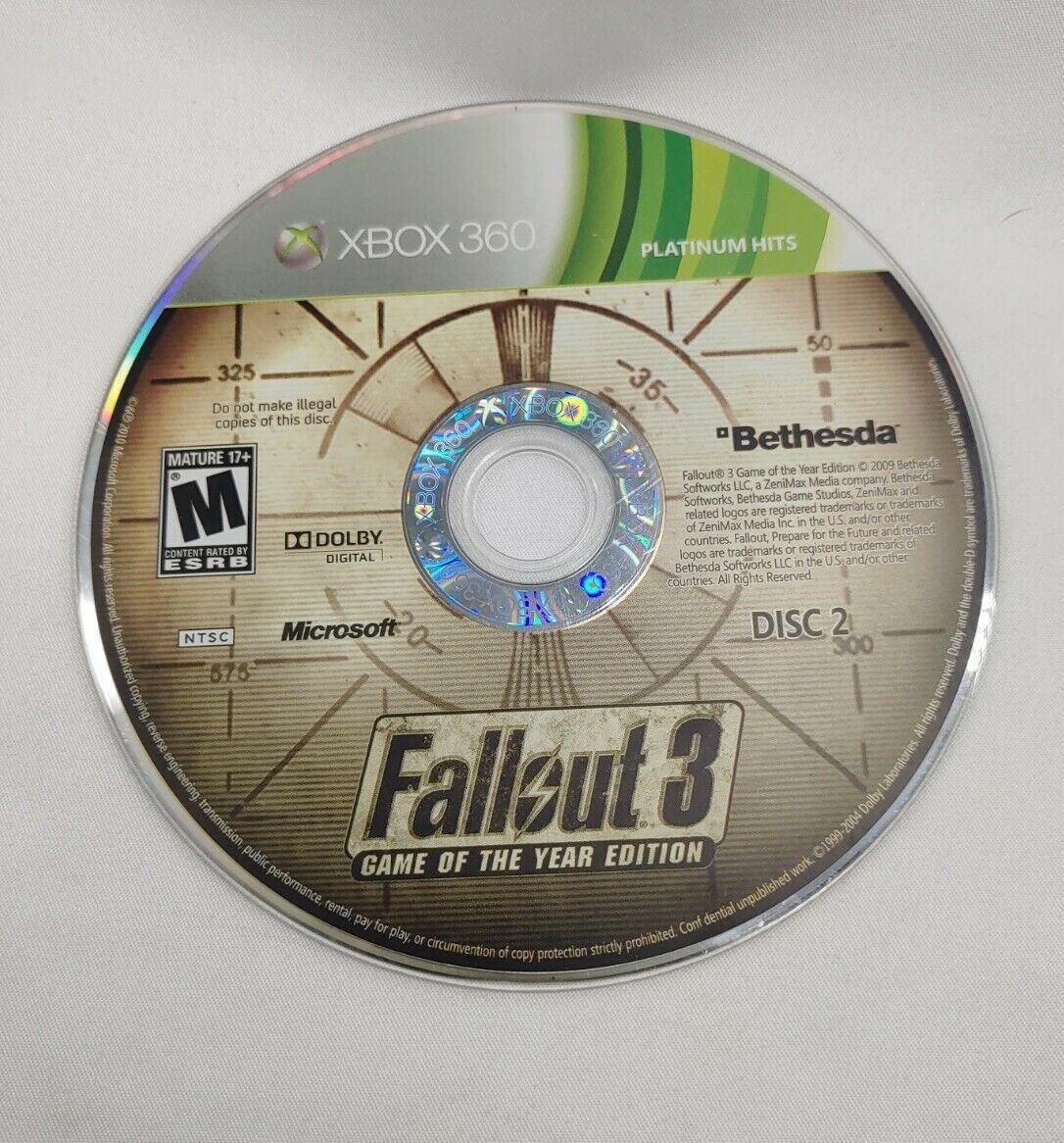 Fallout 3 Xbox Cd Case