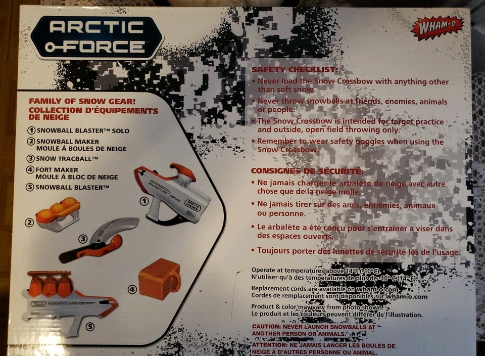 Arctic Force-Snow Crossbow Snow Crossbow Wham-O 8+ NEW | eBay