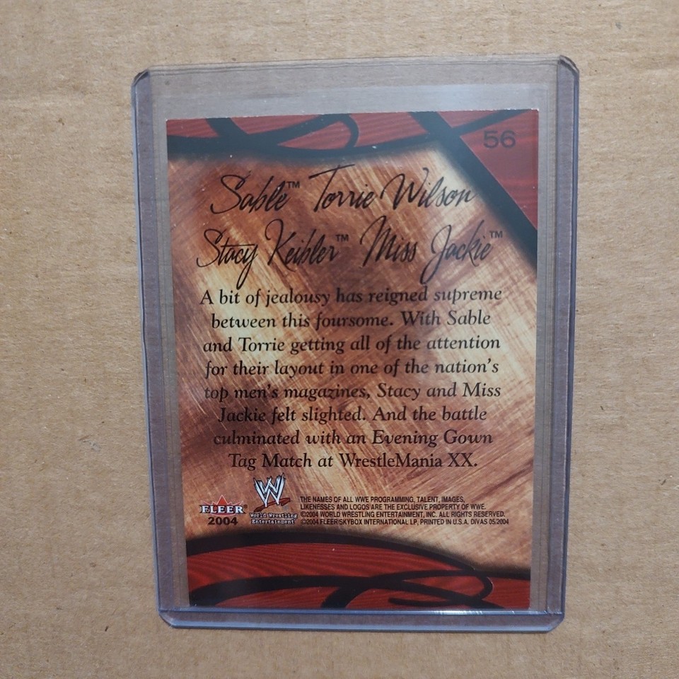 2004 FLEER WWE DIVINE DIVAS 2005 SABLE TORRIE WILSON STACY KEIBLER MISS ...