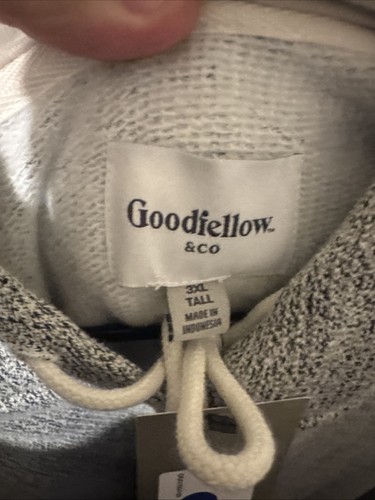 Men's GOODFELLOW & CO Sweater Hoodie with Hood Heather Grey Size 3 Xl ...