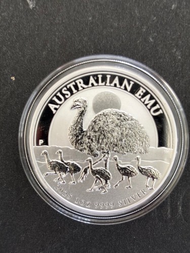 2025 Australian $1 Emu 1oz .999 Silver Bullion Coin From Roll Perth ...