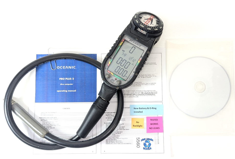 Oceanic Pro Plus 2 SCUBA Dive Air Integrated Computer, Compass Air ...