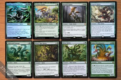 Lot 8 Green Hydra Creatures *NM* Set Magic MTG EDH Group Gargos Vicious ...