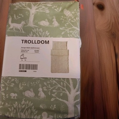 2pc Trolldom Ikea DUVET & Case Set: Woodland Forest Toddler 43"x49 ...