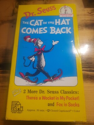 Dr. Seuss - The Cat in the Hat Comes Back (VHS, 1989) 74645123530| eBay