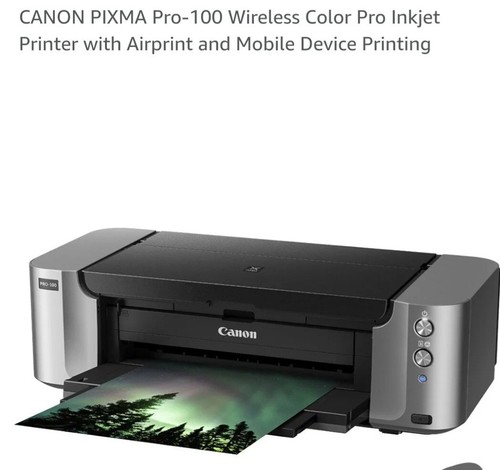 Canon PIXMA PRO-100 Inkjet Color Digital Photo Printer - 6228B002 for ...