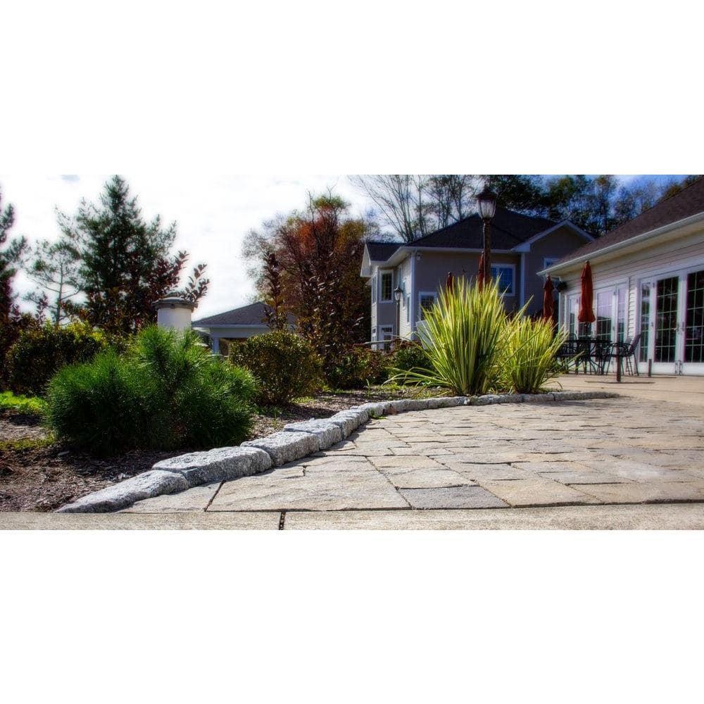 Nantucket Pavers Landscape Edging 10"W Granite Dual-Sided Textured ...